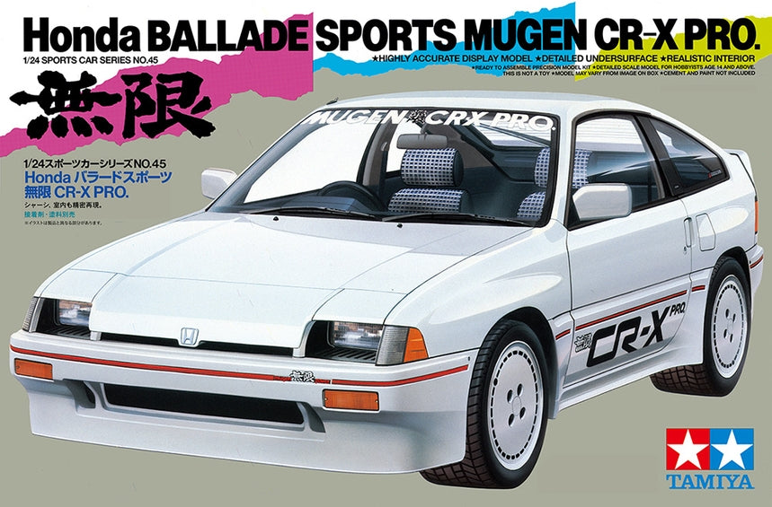 1/24 Tamiya Honda Ballade Sports Mugen CR-X Pro #24045 – HobbyNut Models