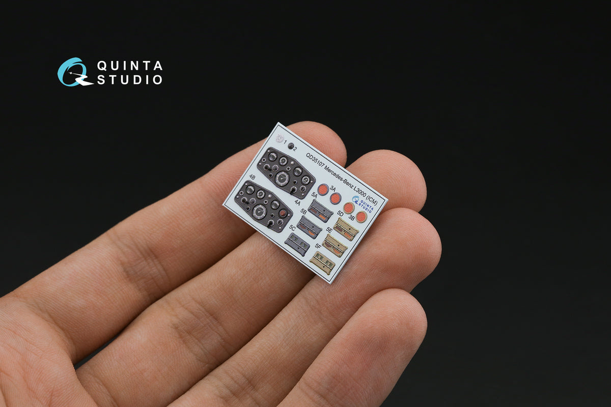 1/35 Quinta Studio Mercedes-Benz L3000 3D-Printed Interior (for ICM ki ...