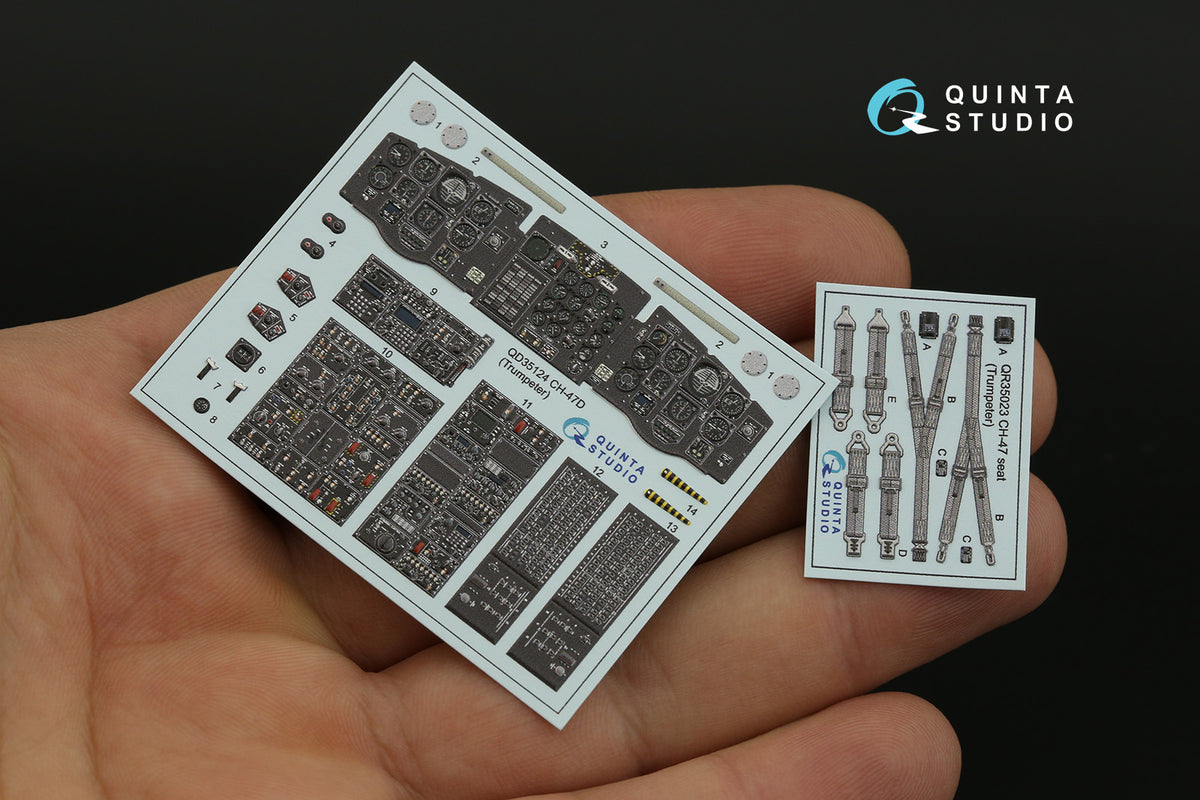 1/35 Quinta Studio CH-47D Chinook 3D-Printed Interior (for Trumpeter k ...