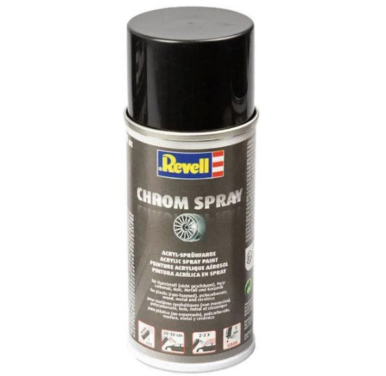 Revell 150ml Acrylic Lacquer Chrome Spray Paint #39628 NEW – HobbyNut ...