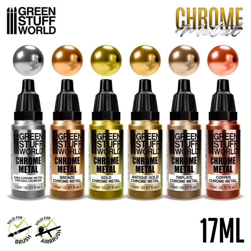Green Stuff World Chrome Paints – HobbyNut Models