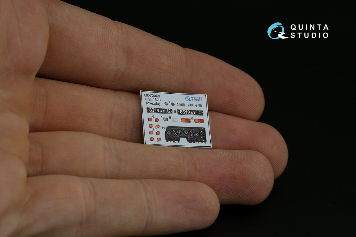 1/72 Quinta Studio Ural-4320 3D-Printed Interior (for Zvezda kit) 7206 ...
